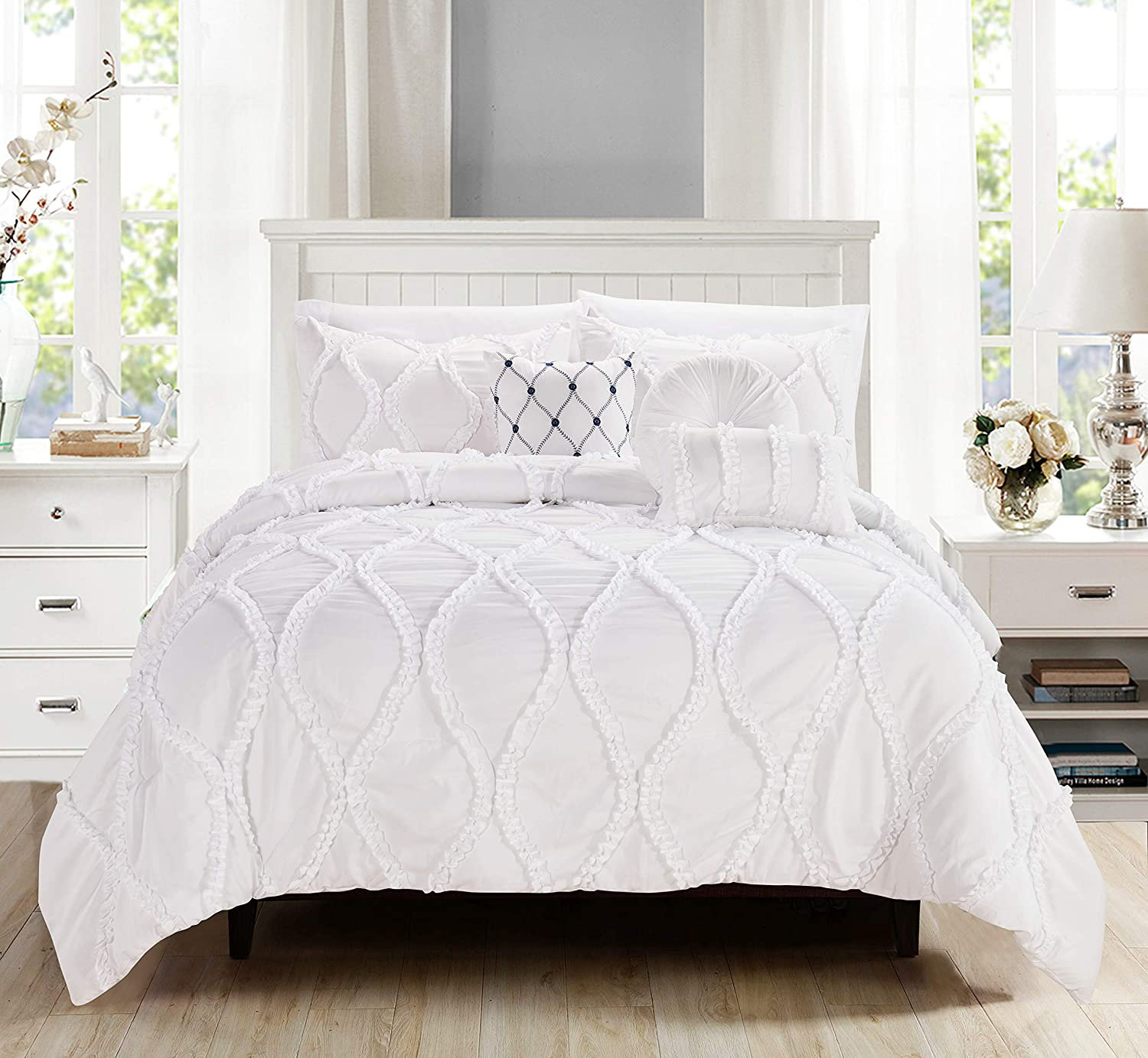 Mocassi 10pc Infinity Microfiber 10 PieceComforter Set | Wayfair