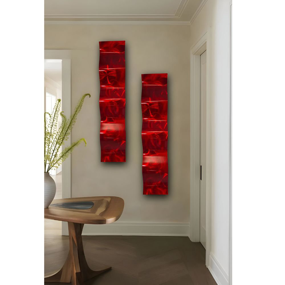 Statements2000 Metal Rojo Wave Wall Décor | Wayfair