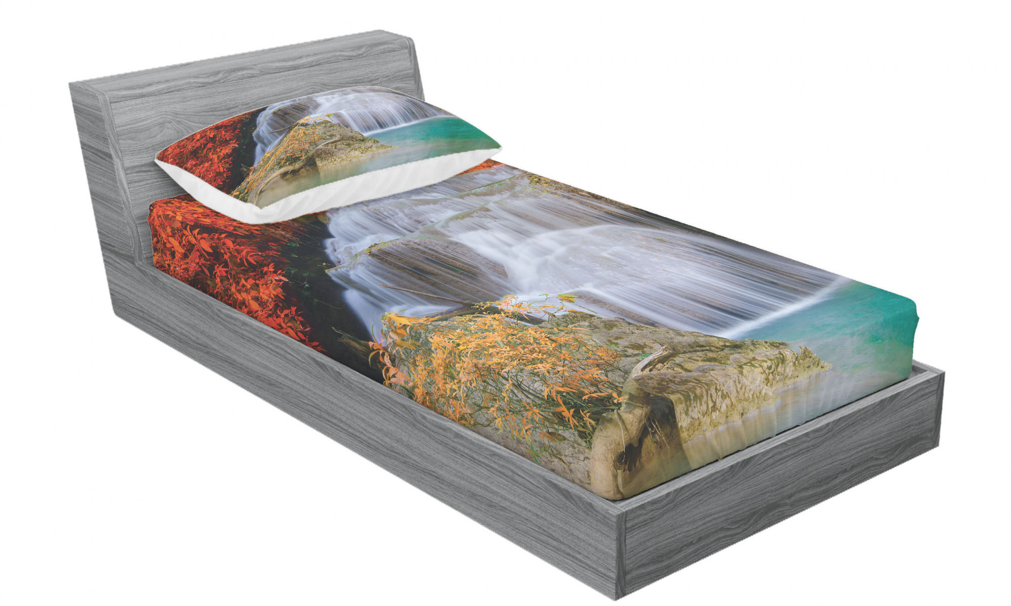 Ambesonne Waterfall Sheet Set | Wayfair