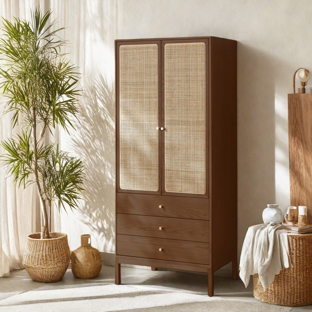 marlao Simple Woven Wardrobe - Wayfair Canada