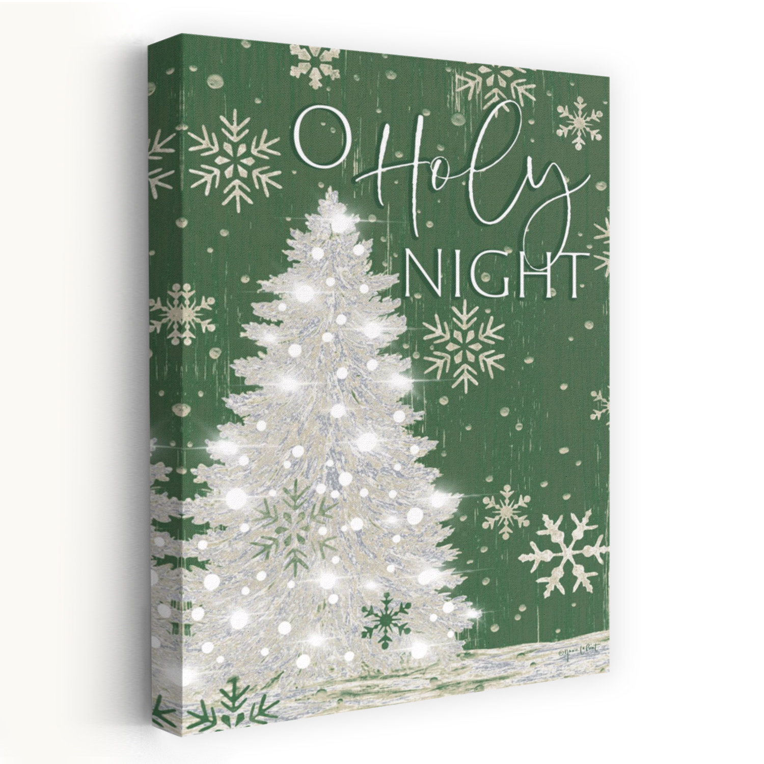Red Barrel Studio® O Holy Night Christmas Tree Abstract Contemporary ...