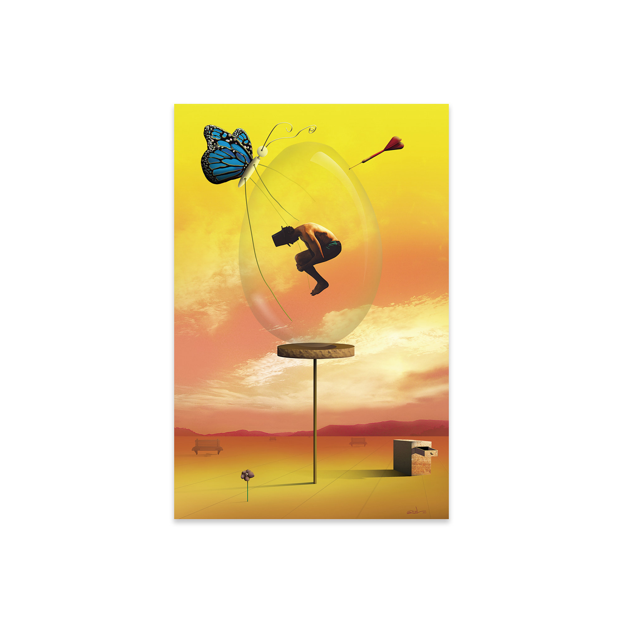 Trinx Ovo de Vidro (Glass Egg) Print On Acrylic Glass - Wayfair Canada