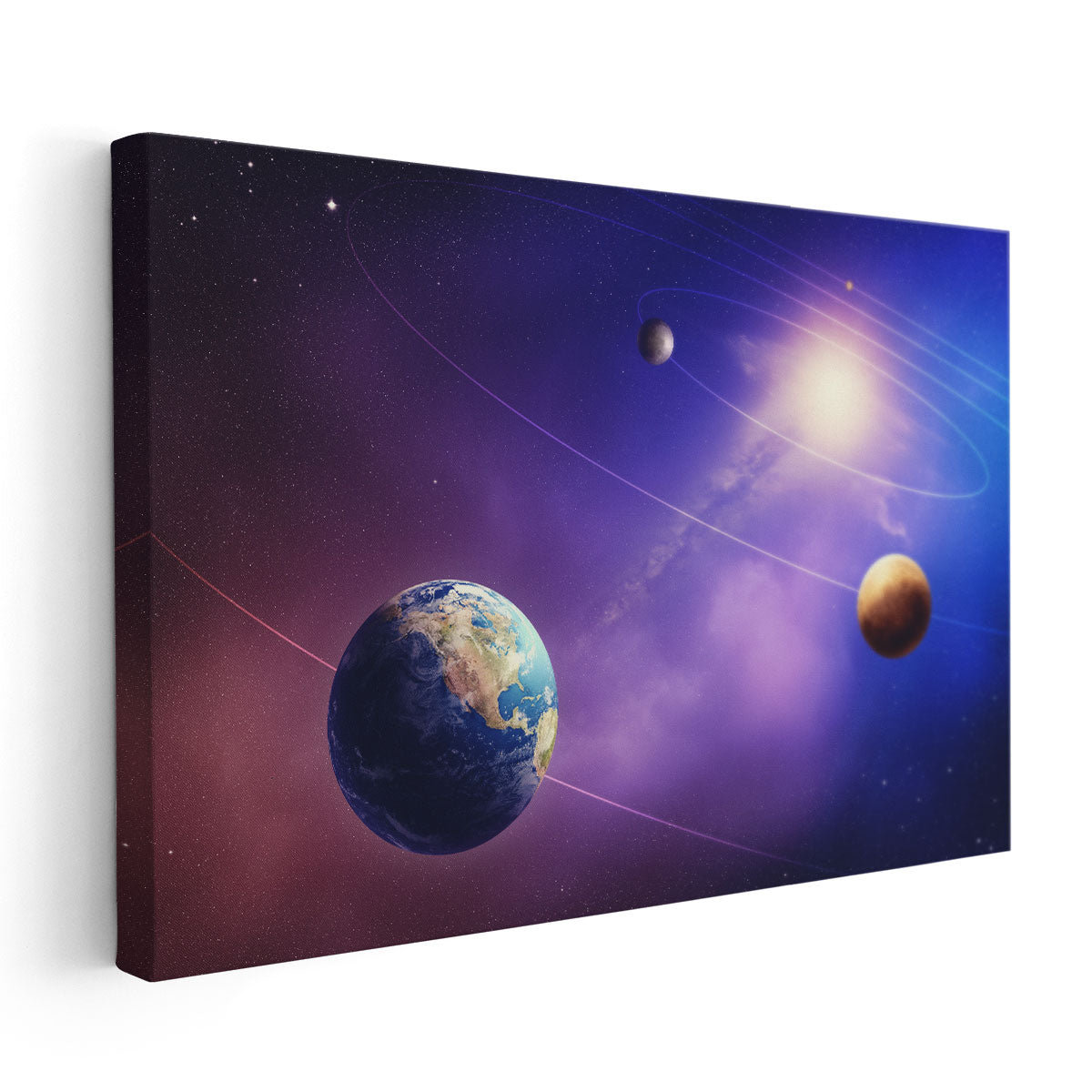 Latitude Run® Inner Four Solar System Planets - Canvas Print Wall Art ...