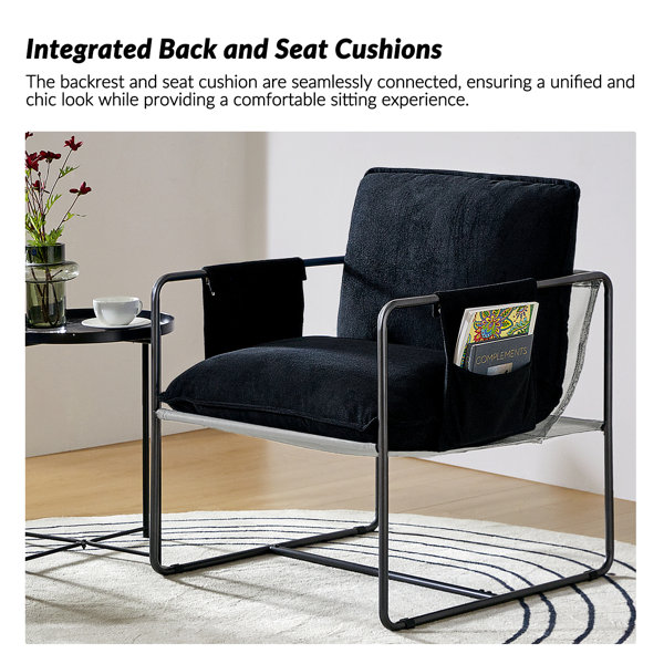 Ebern Designs Ruhee Modern Arm Chair with Storage Pockets & Reviews ...