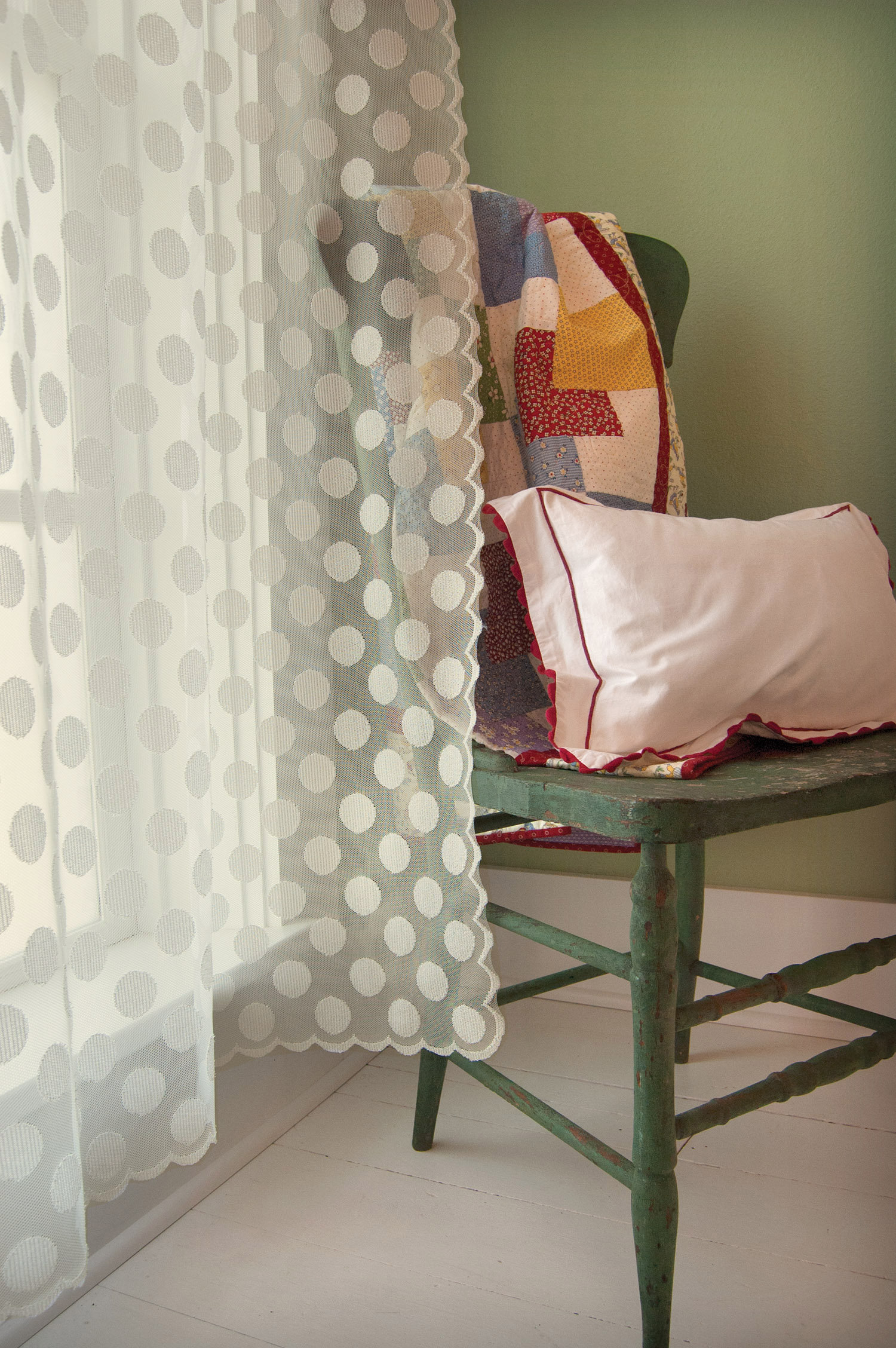 Darby Home Co Haughton Polka Dots Semi-Sheer Rod Pocket Single Curtain ...