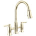 Delta Renaldi Pull-Down ProClean Bridge Kitchen Sink Faucet, Two Handle ...