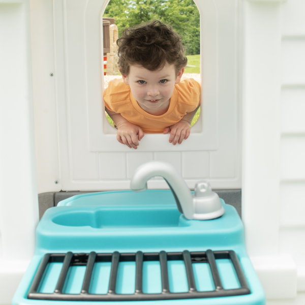 Step2 Neat & Tidy Cottage Homestyle Edition Kids Outdoor Playhouse for ...