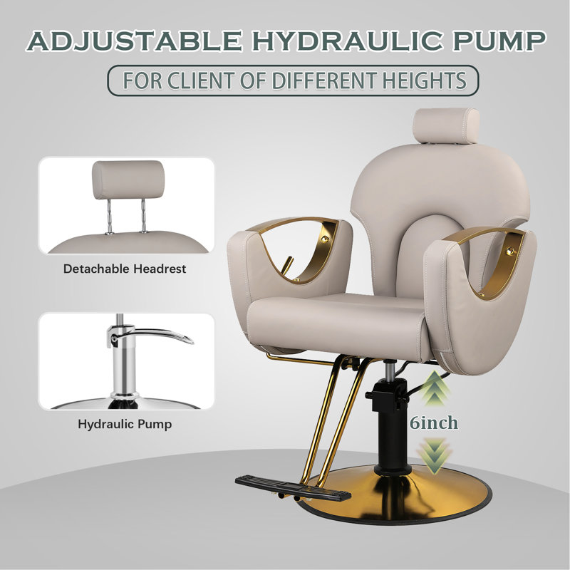 Inbox Zero Beauty Spa Facial Salon Tattoo Adjustable Recliner Faux ...