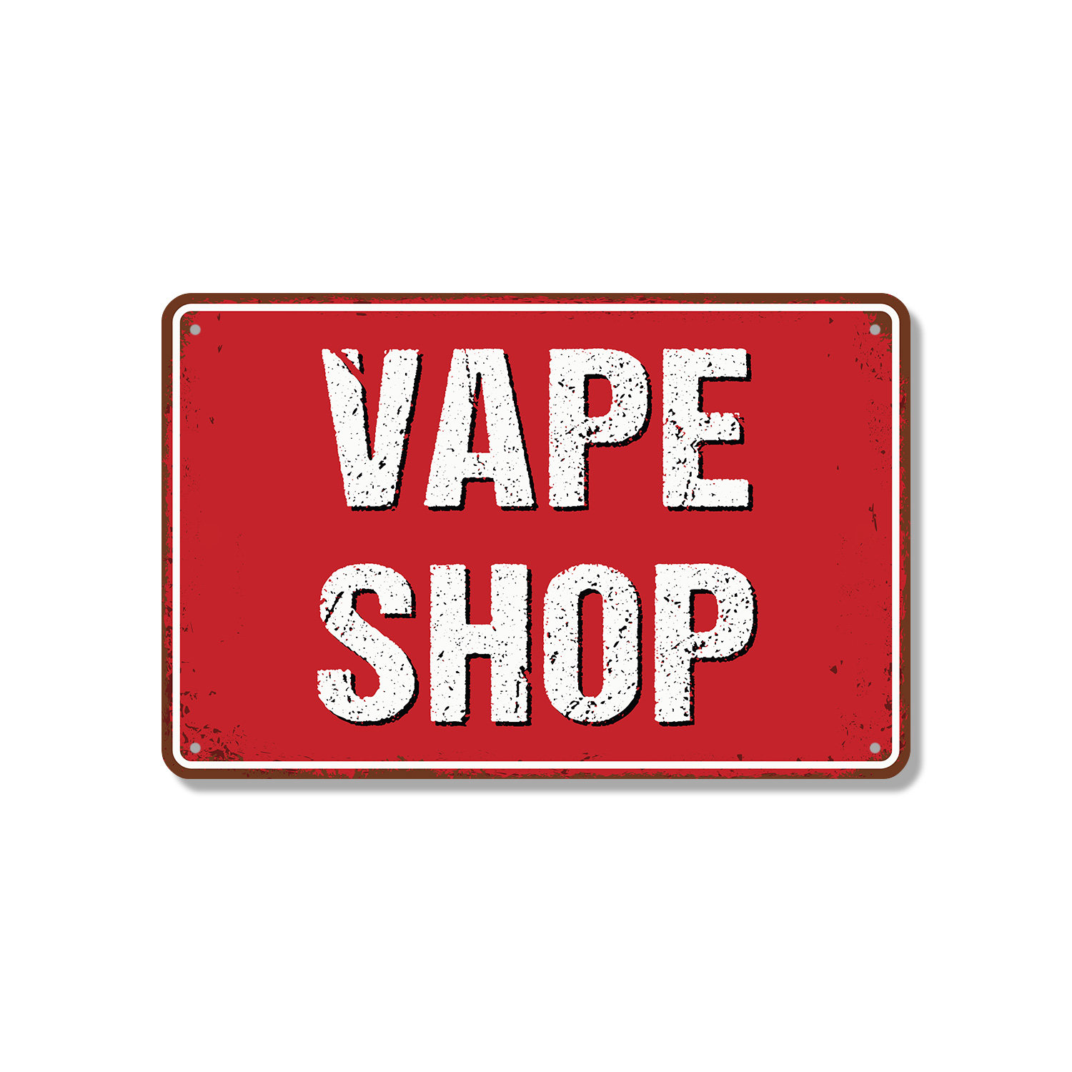 SignMission Vape Shop Street (2 Pack) 7 Inch x 10 Inch Novelty Aluminum ...