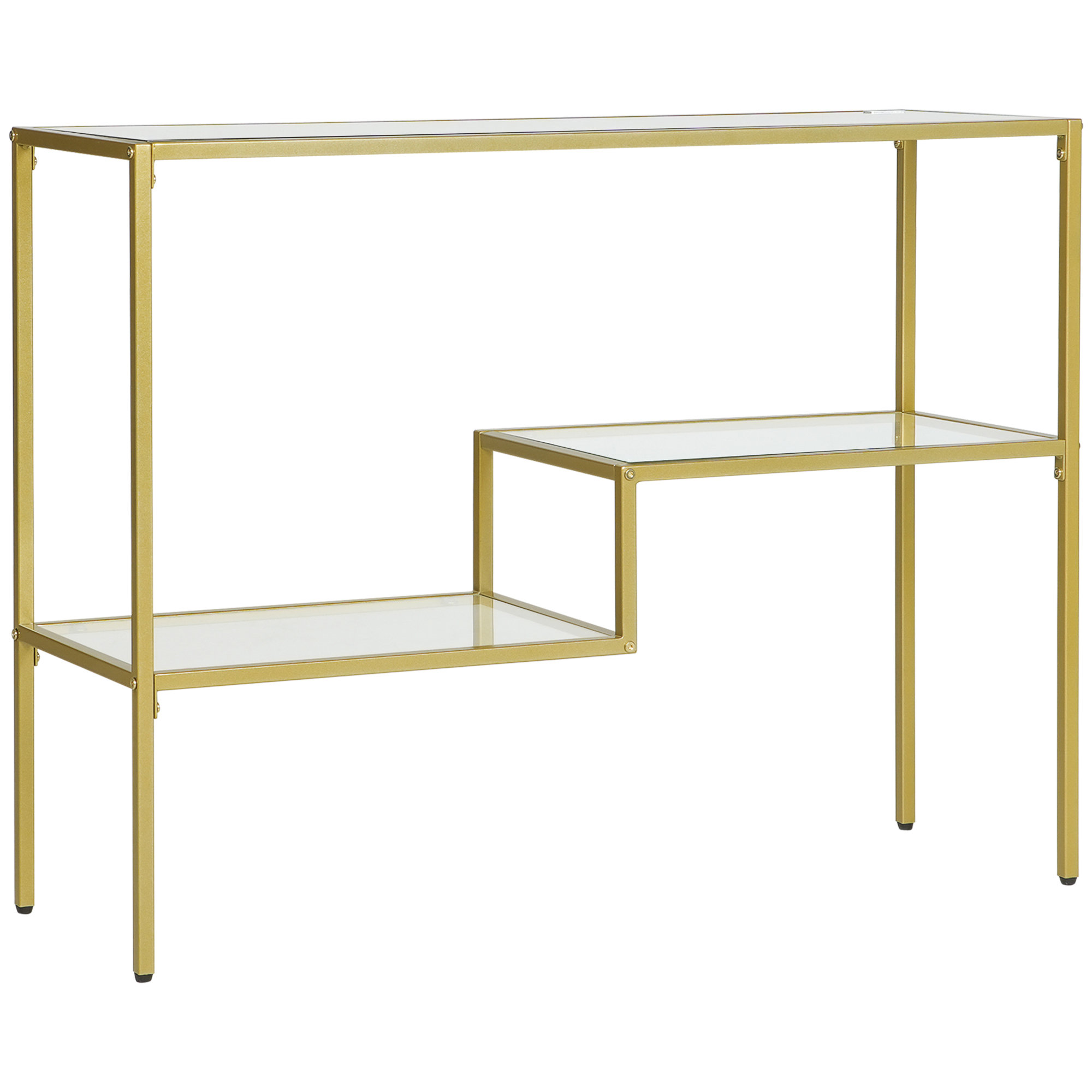 Ebern Designs HOMCOM Gold Console Table | Wayfair