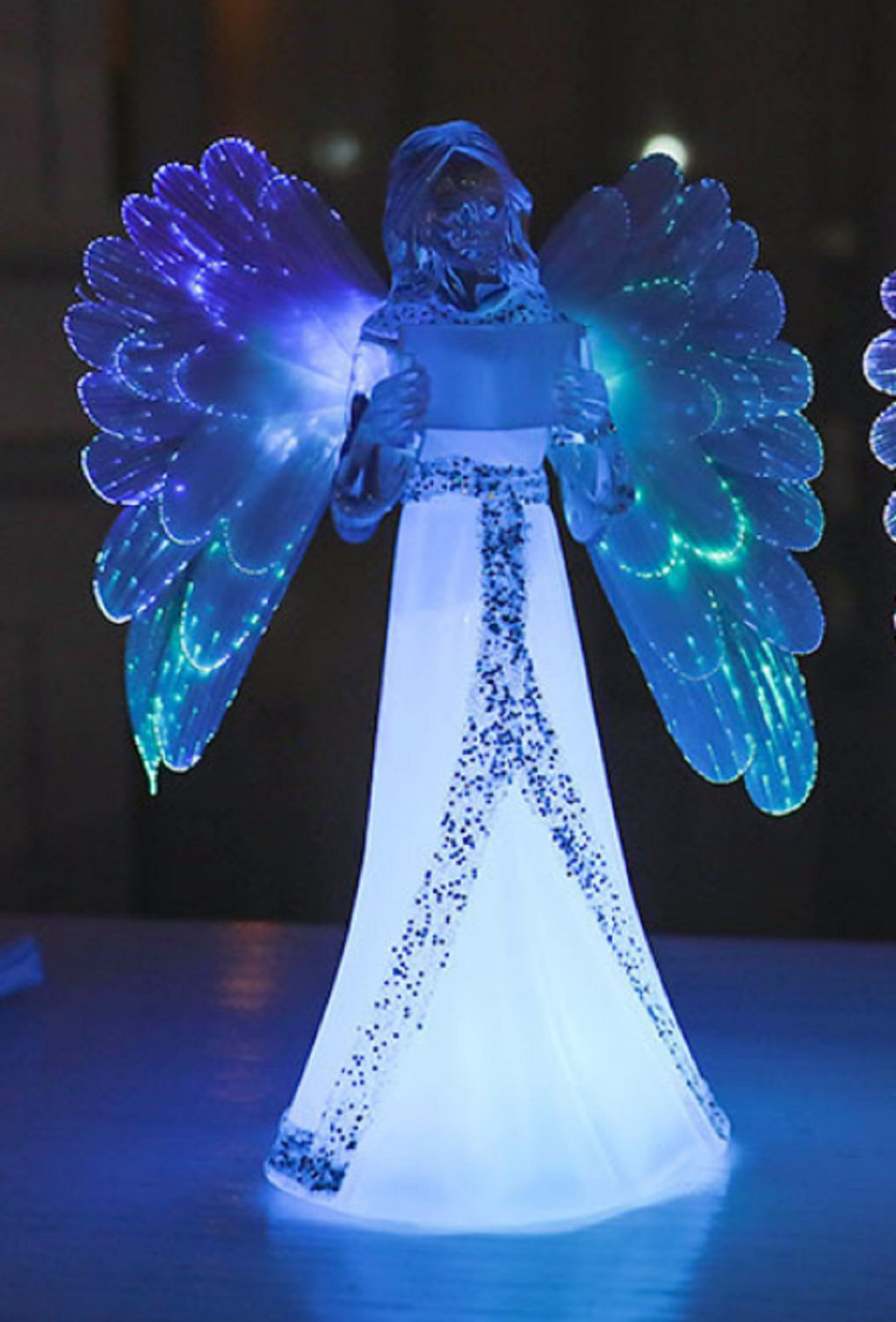 The Holiday Aisle® LED Lighted Color Changing Acrylic Angel Decorative ...