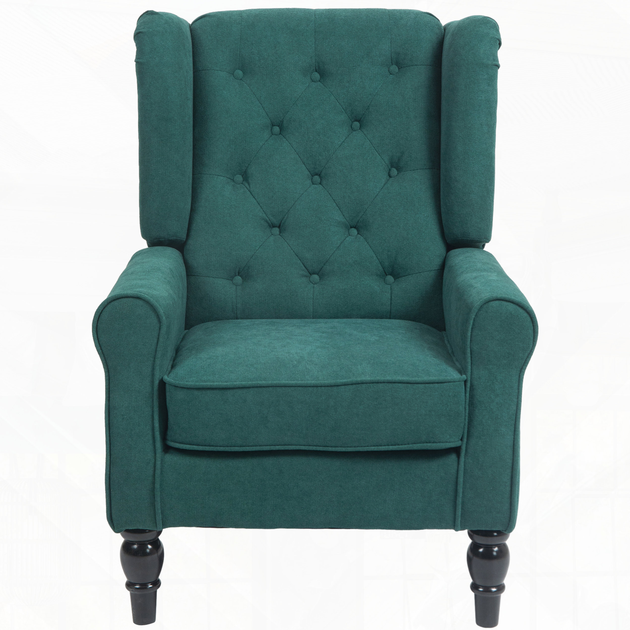 Red Barrel Studio® Button-Tufted Accent Chair with High Wingback and ...