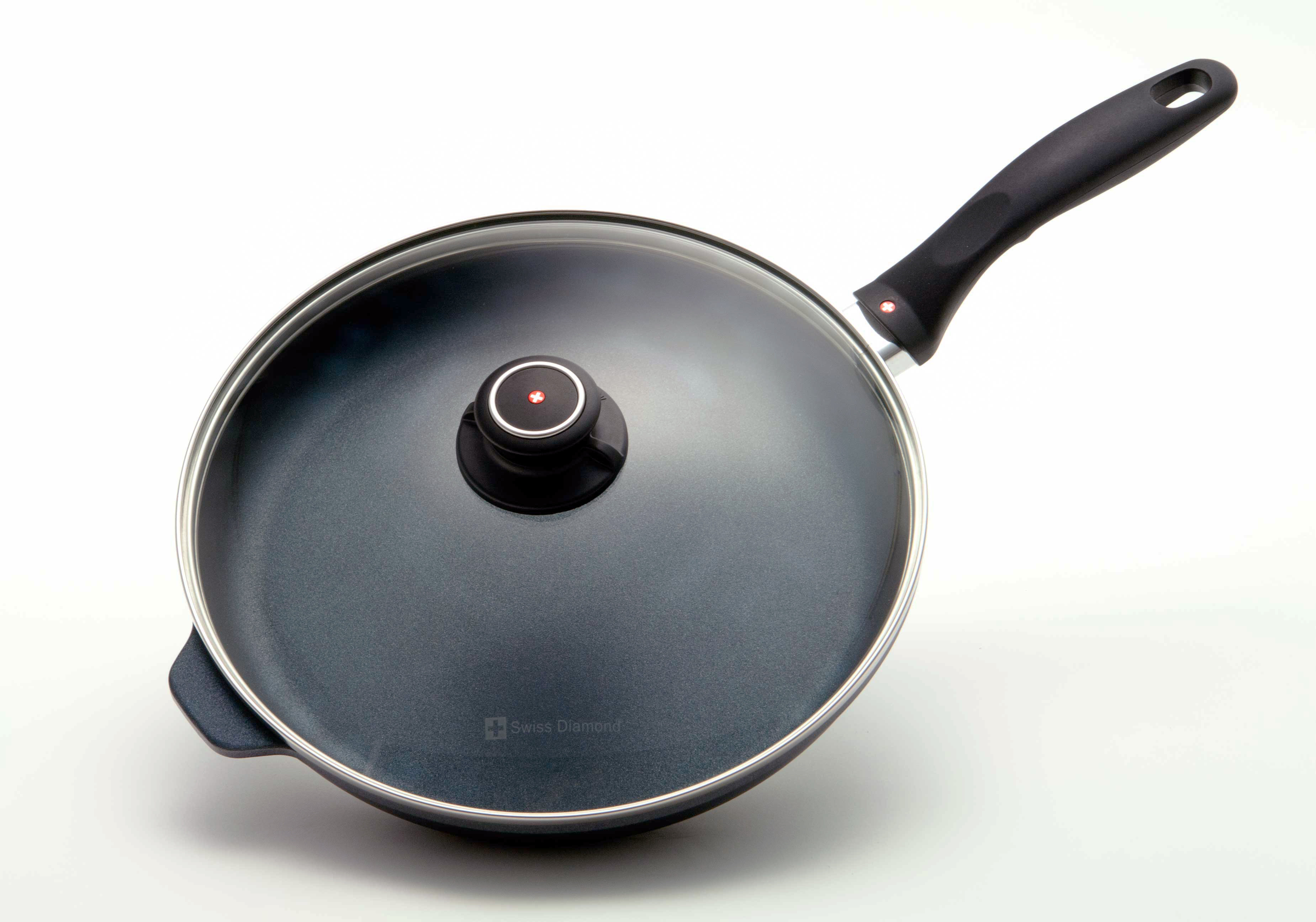 Swiss Diamond Non Stick Aluminum Frying Pan with Lid | Wayfair