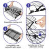 chuangyanUS 4-Tier Collapsible Cooling Rack With Adjustable 3 Setting ...