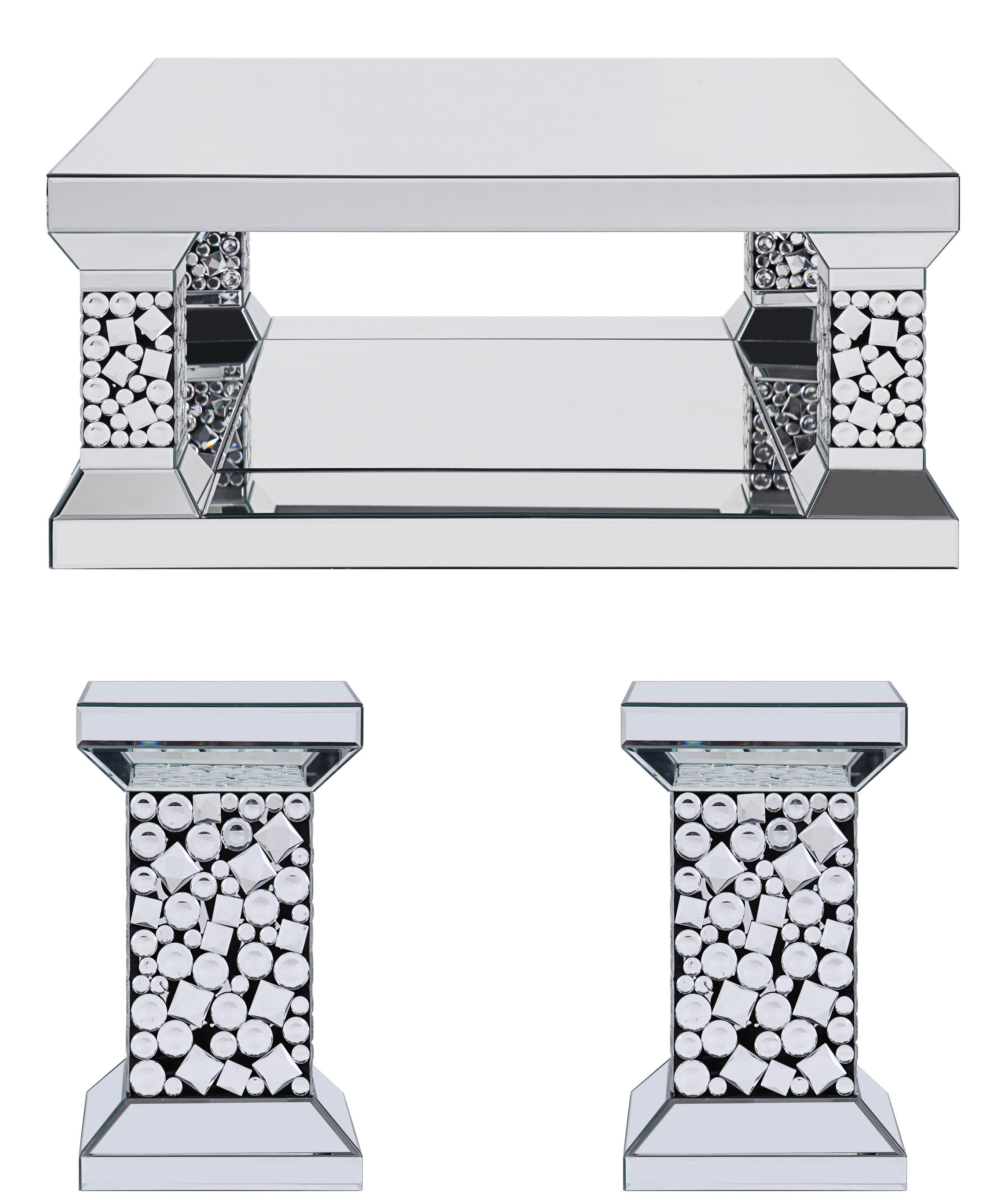 Andrew Home Studio Cunningham 3 Piece Living Room Table Set | Wayfair