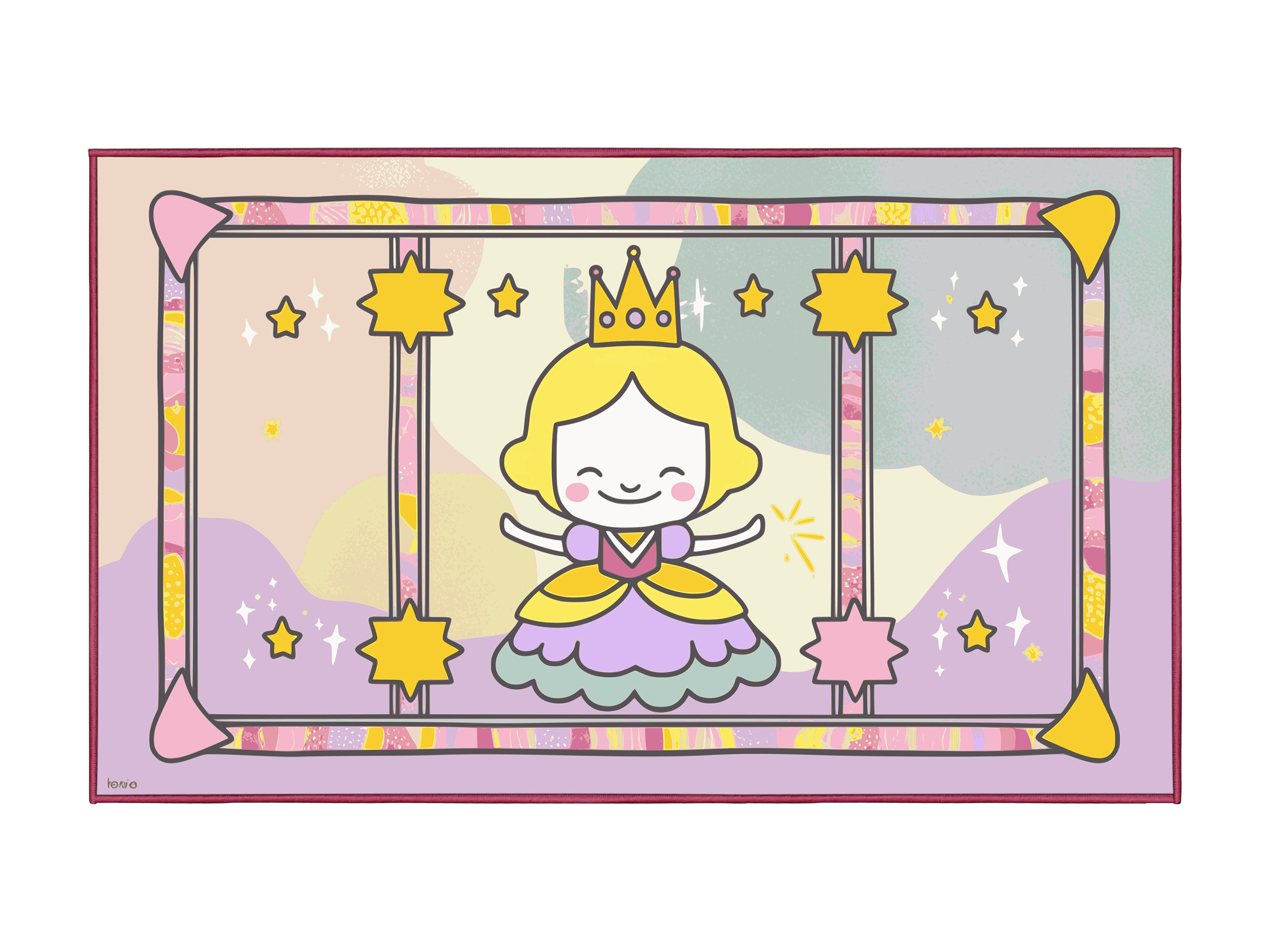 Gemma Violet Washable Fairy Tale Fantasy Rug | Wayfair