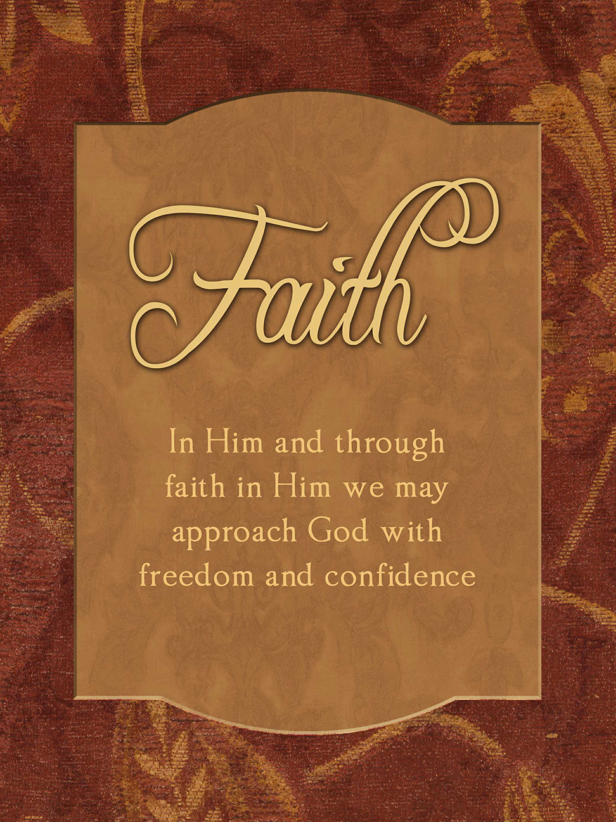 Trinx Faith Plaque - Wrapped Canvas Print | Wayfair