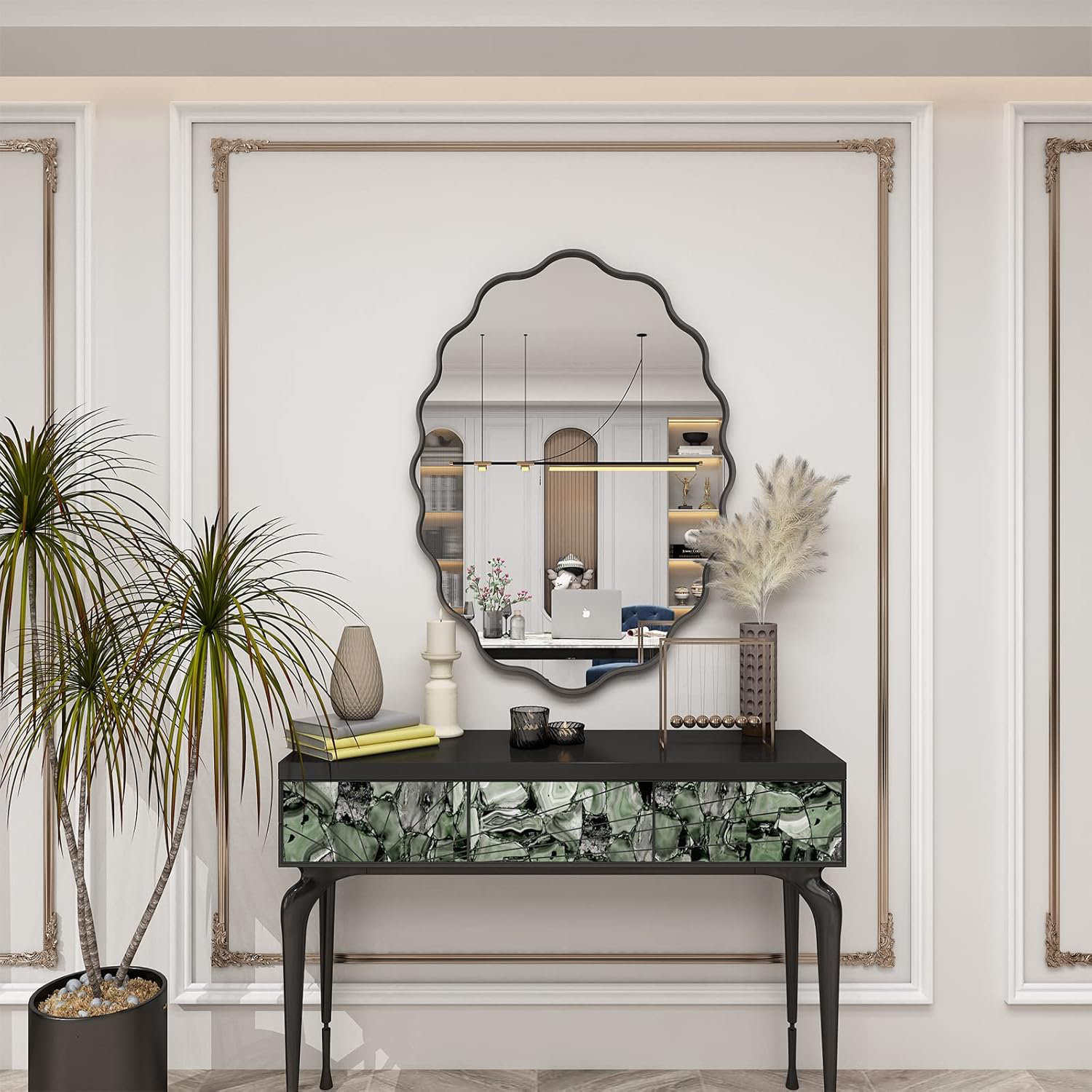 Amorho Wavy Oval High-Strength Aluminum Alloy Framed French Cleat ...