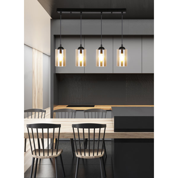 George Oliver Carle 4 - Light Cylinder Pendant | Wayfair.co.uk