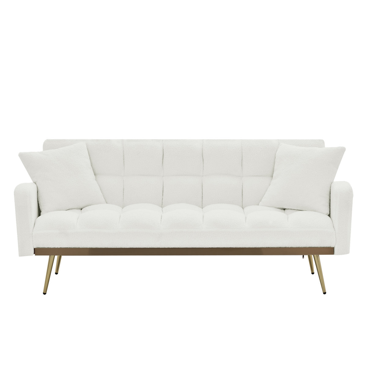 Mercer41 Rinor 69'' Square Arm Sleeper & Reviews | Wayfair
