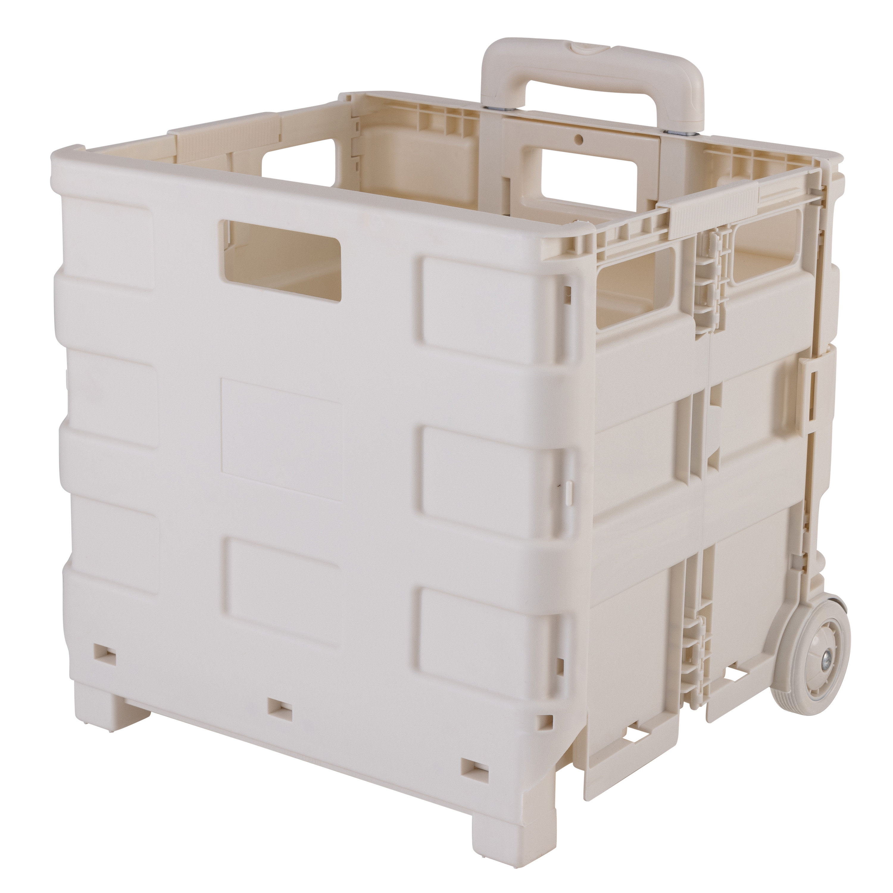 Simplify Large Tote & Go Collapsible Utility Cart in White | Wayfair