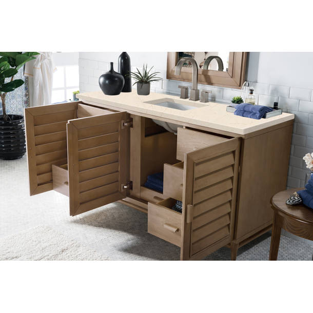 Winston Porter Broeder 48'' Single Bathroom Vanity with Stone Top ...