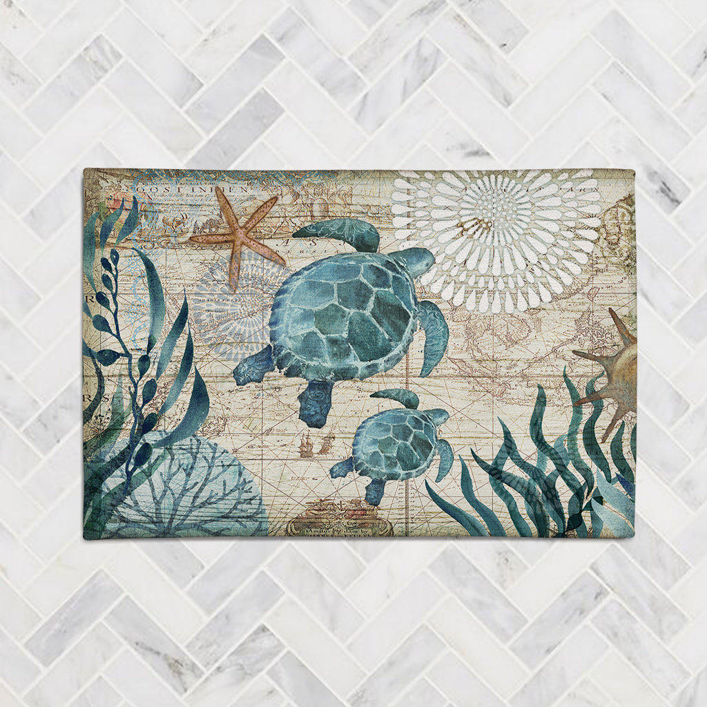 Laural Home Bay Turtles Chenille Accent Rug & Reviews | Wayfair