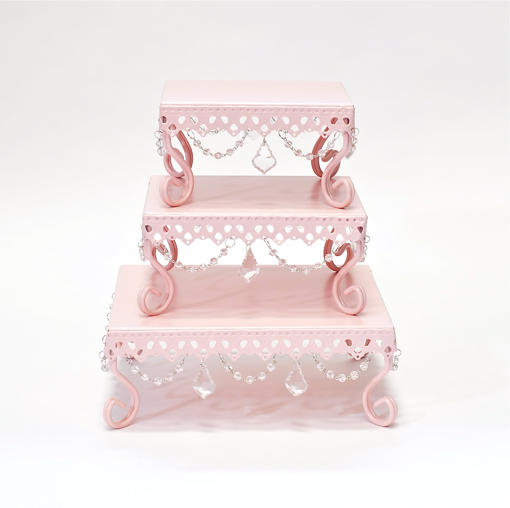 The Party Aisle™ Loopy Dessert 3 Piece Cake Stand Set | Wayfair