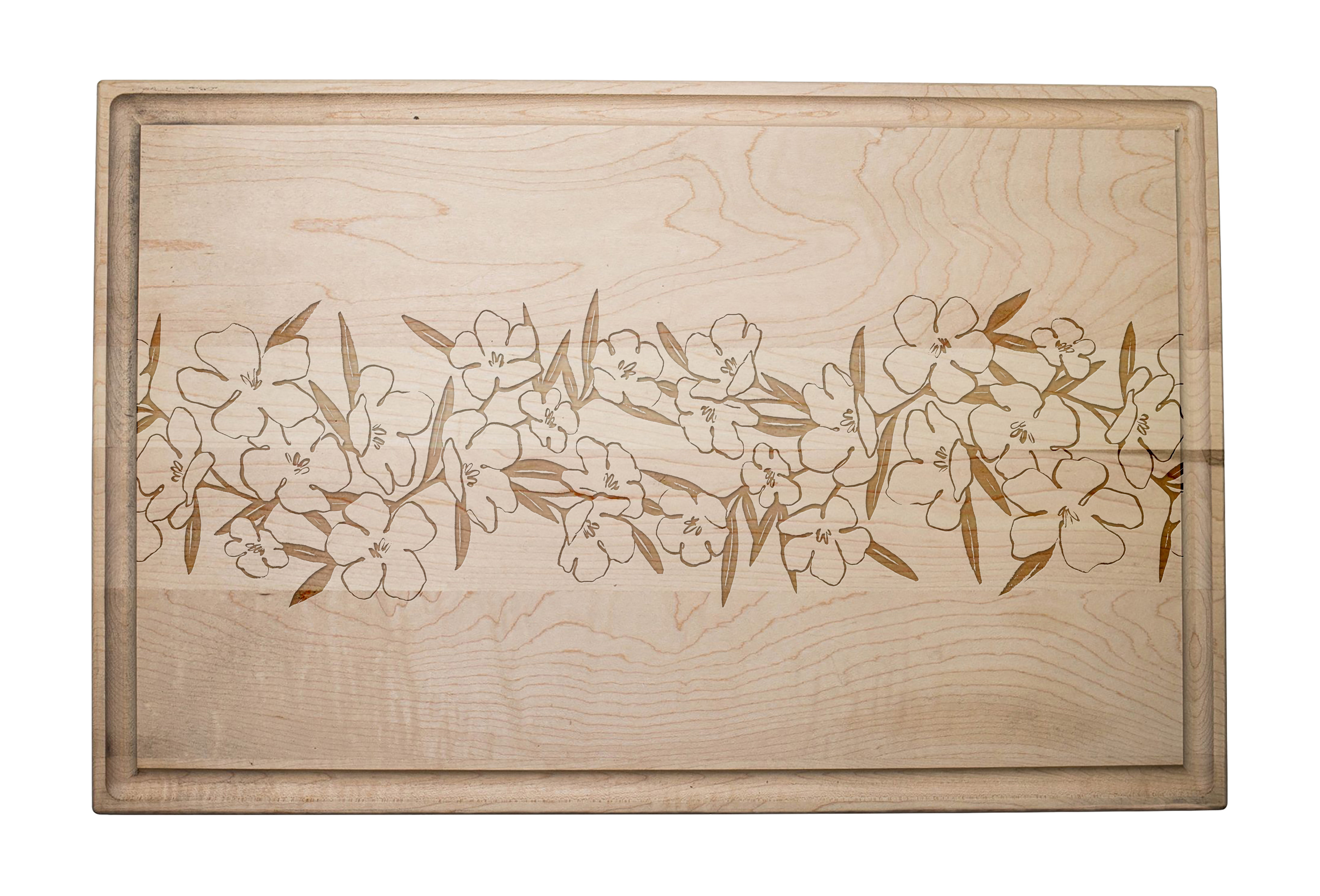 Designs Direct Creative Group Floral Center Band Cutting Board | Wayfair