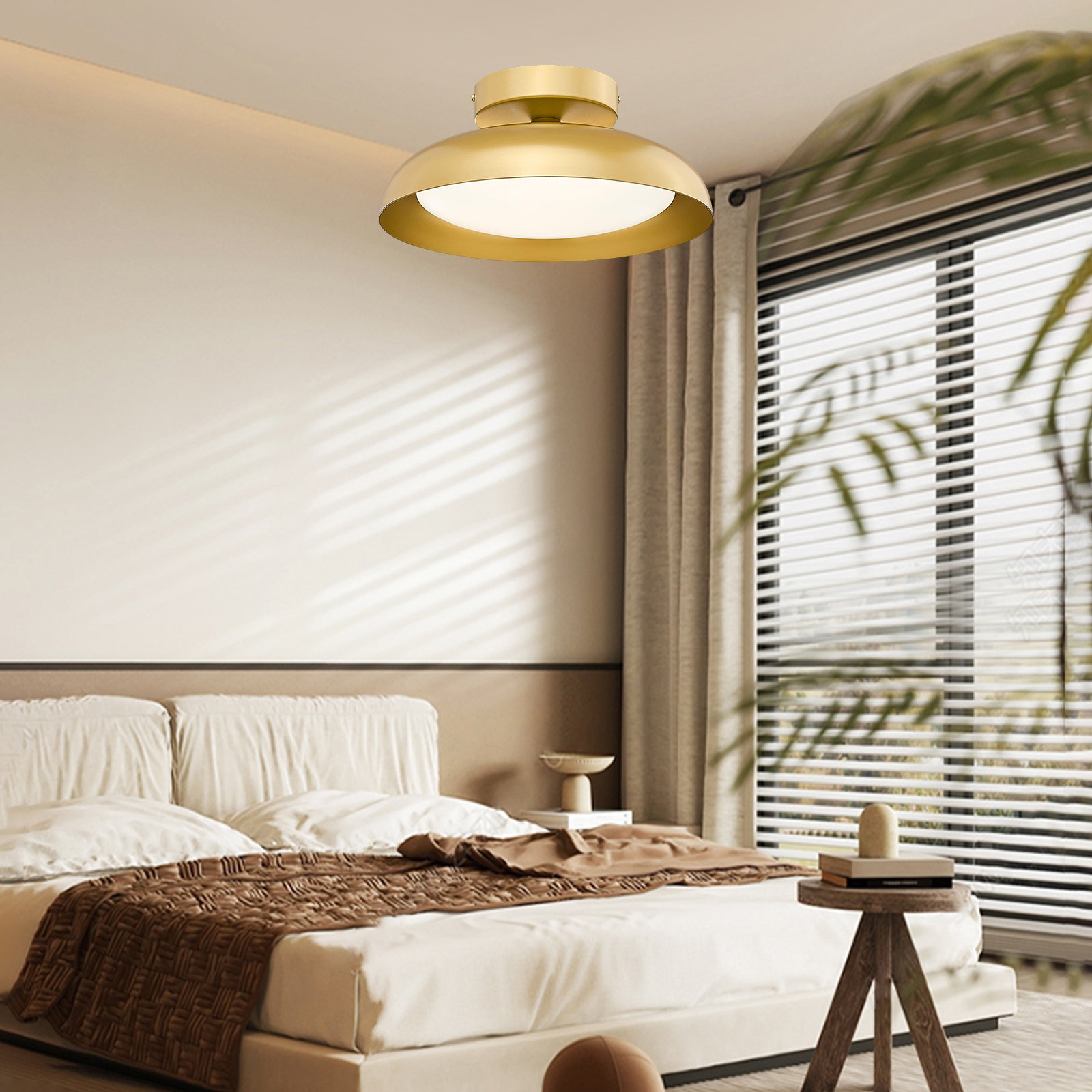 Mercer41 Semi-Recessed Led Light Fixture, 12 Watts/1200 Lumens, Color ...