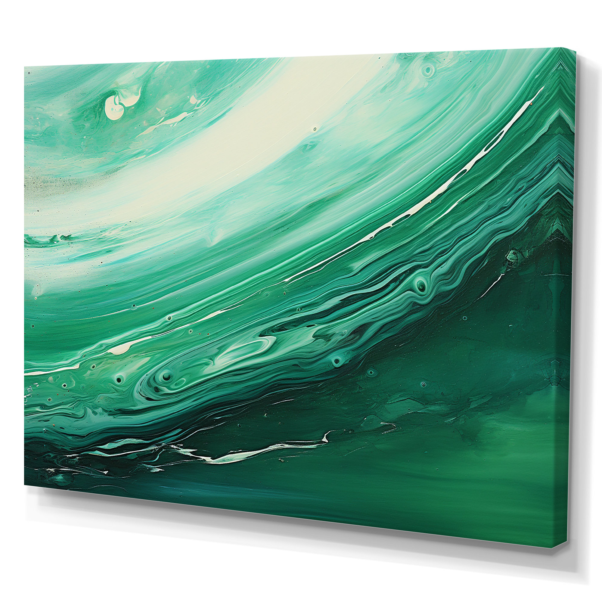Design Art Jade Jupiter Planet In Outer Space On Canvas Print | Wayfair