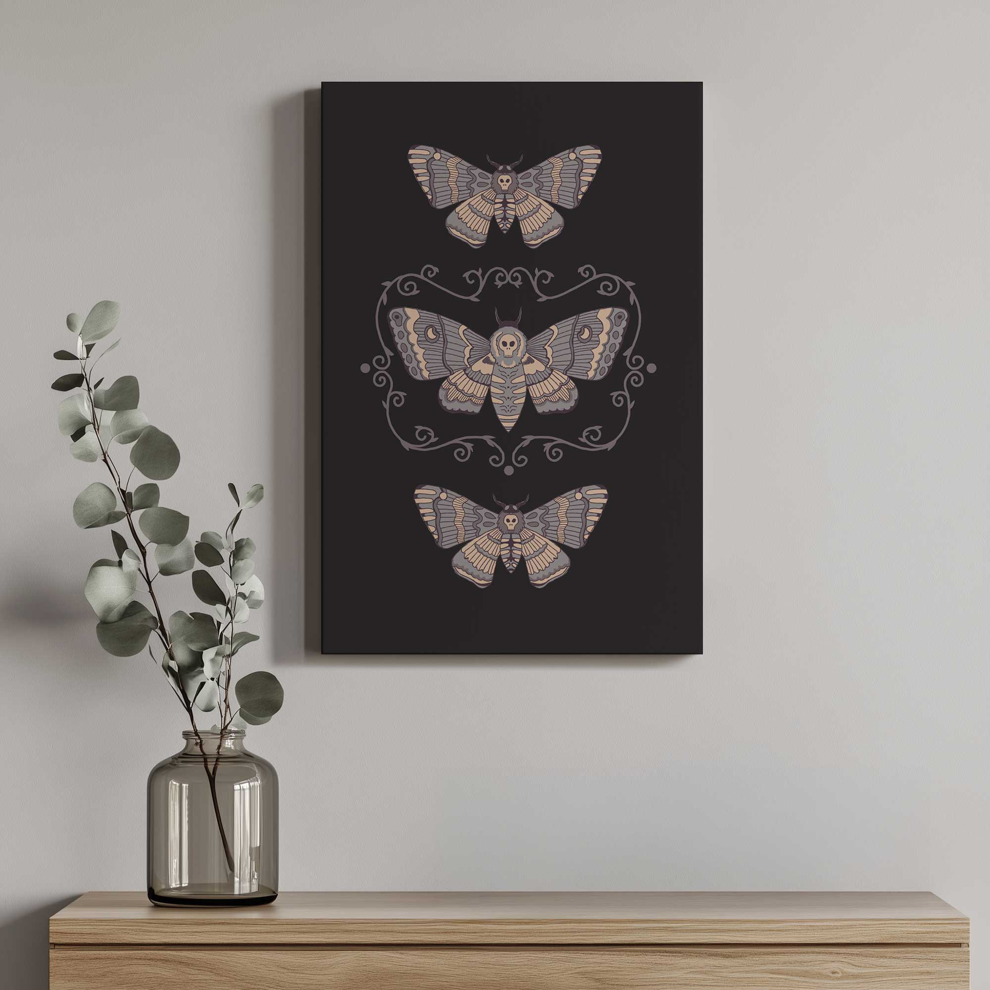 August Grove® Taxidermy Death Moth By Lathe & Quill Art Print | Wayfair