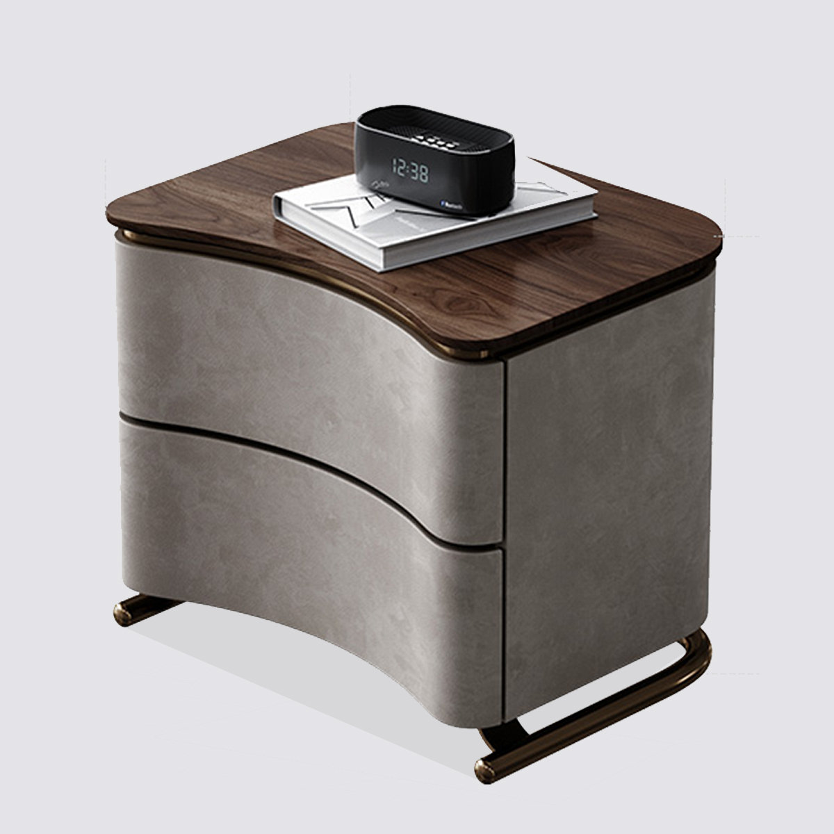 STONE DRAGON TILE ARTS LLC Modern Light Luxury Minimalist Bedside Table ...