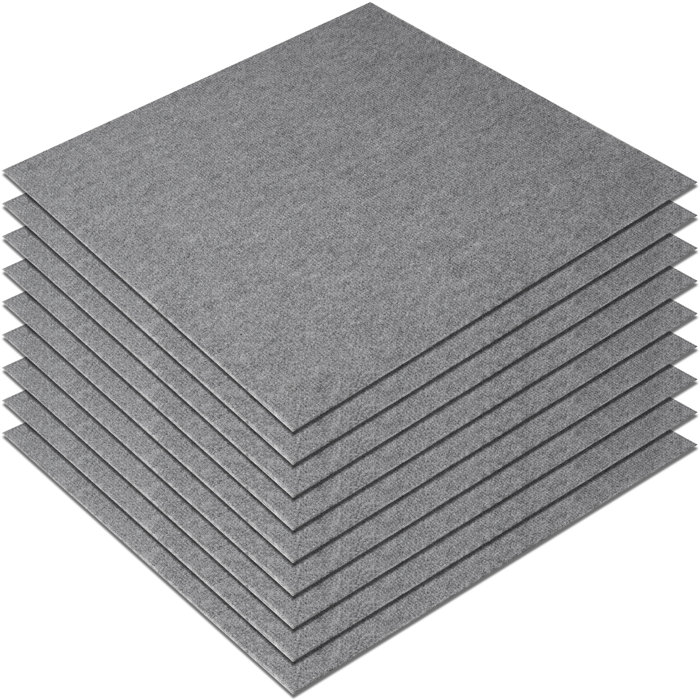 VEVOR 24'' W x 24'' L Level Cut And Loop Polyester Carpet Tile | Wayfair