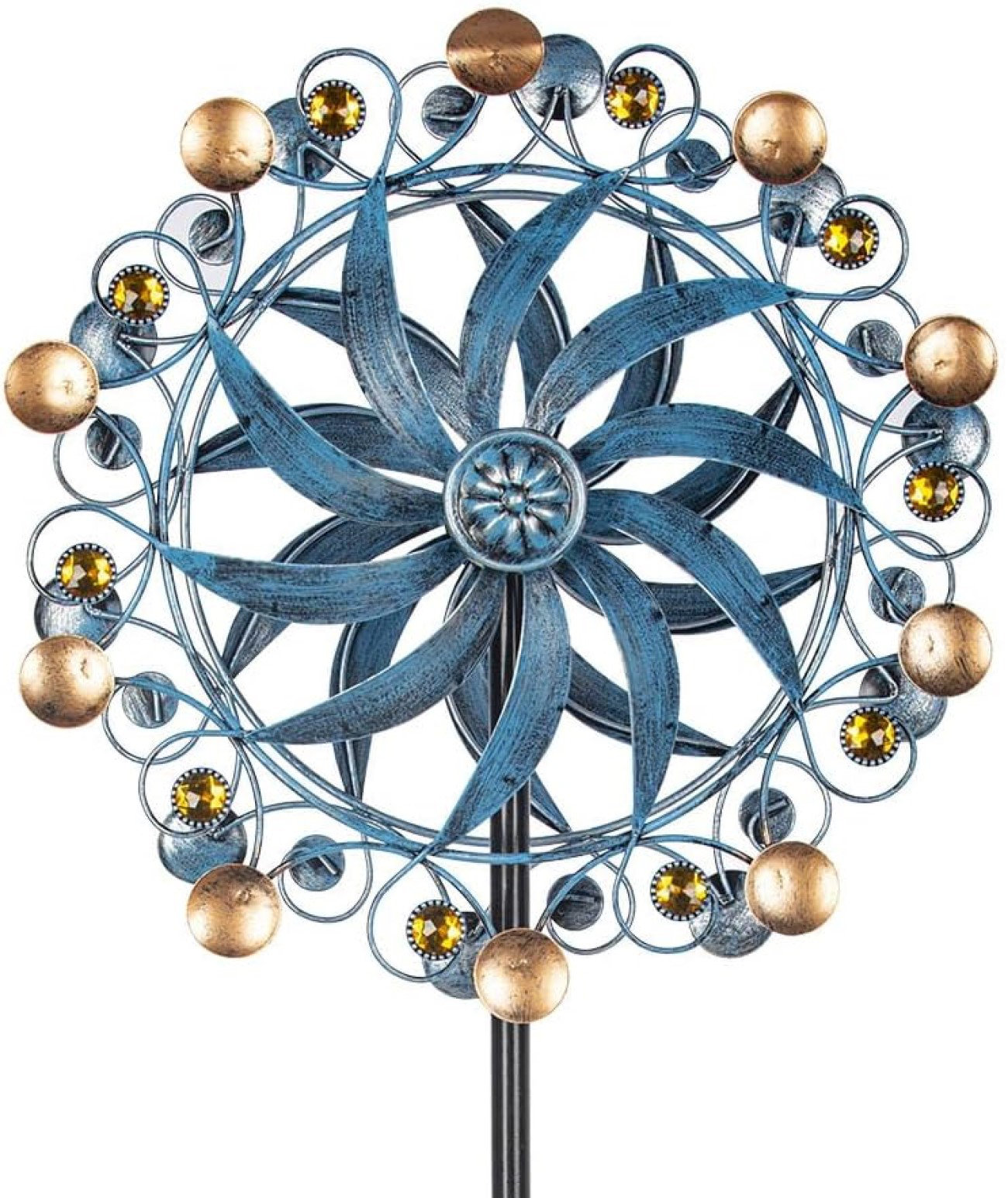Dakota Fields Retro Wind Spinner Outdoor Metal Pinwheels 63 * 13 Inch ...