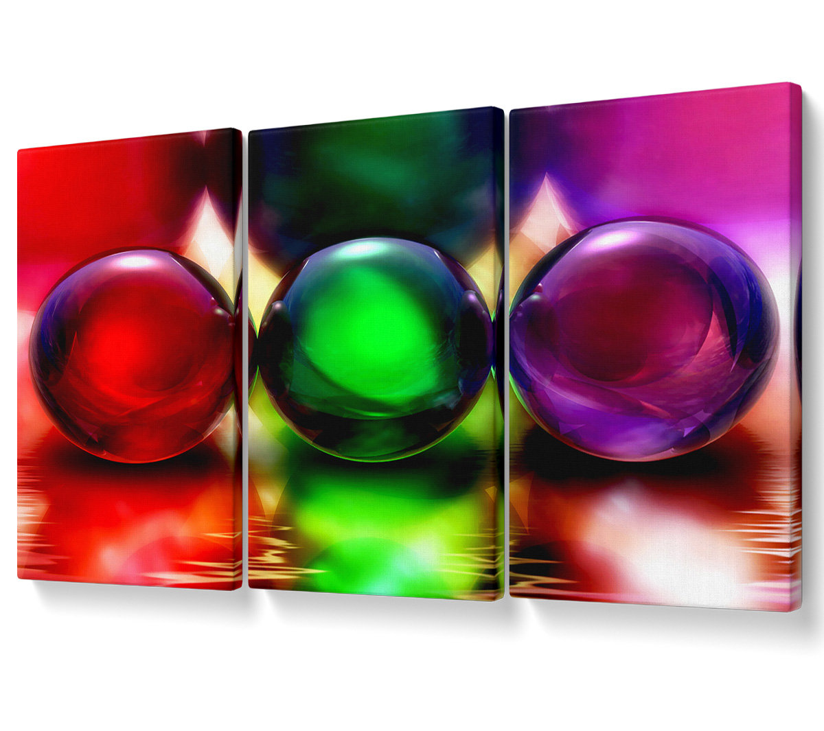 Ebern Designs Marbel Trio - 3 Piece Wrapped Canvas Graphic Art ...