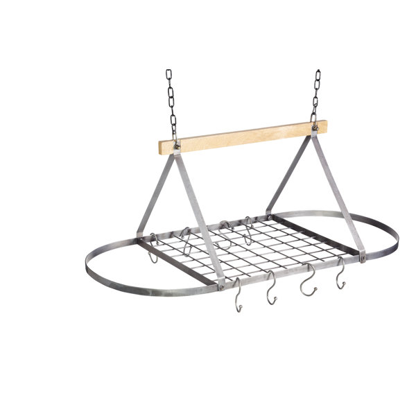 KitchenCraft Industrial Kitchen Hanging Pot Rack & Reviews | Wayfair.co.uk