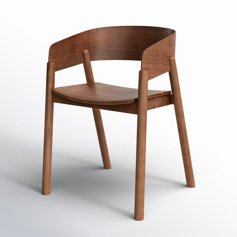 AllModern Iliad Low Back Arm Chair Dining Chair | Wayfair