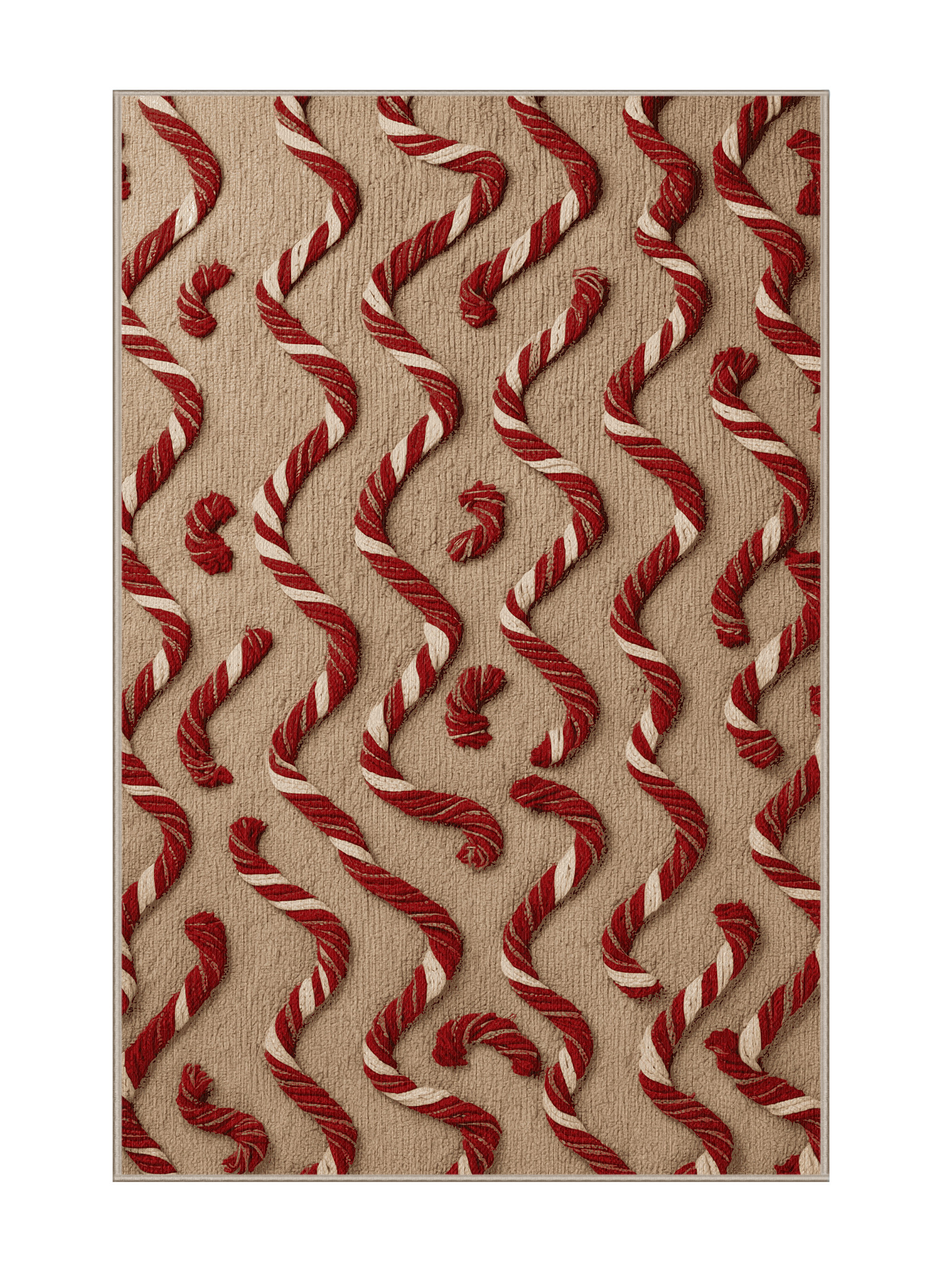 Dakota Fields Washable Candy canes Desserts Area Rug | Wayfair