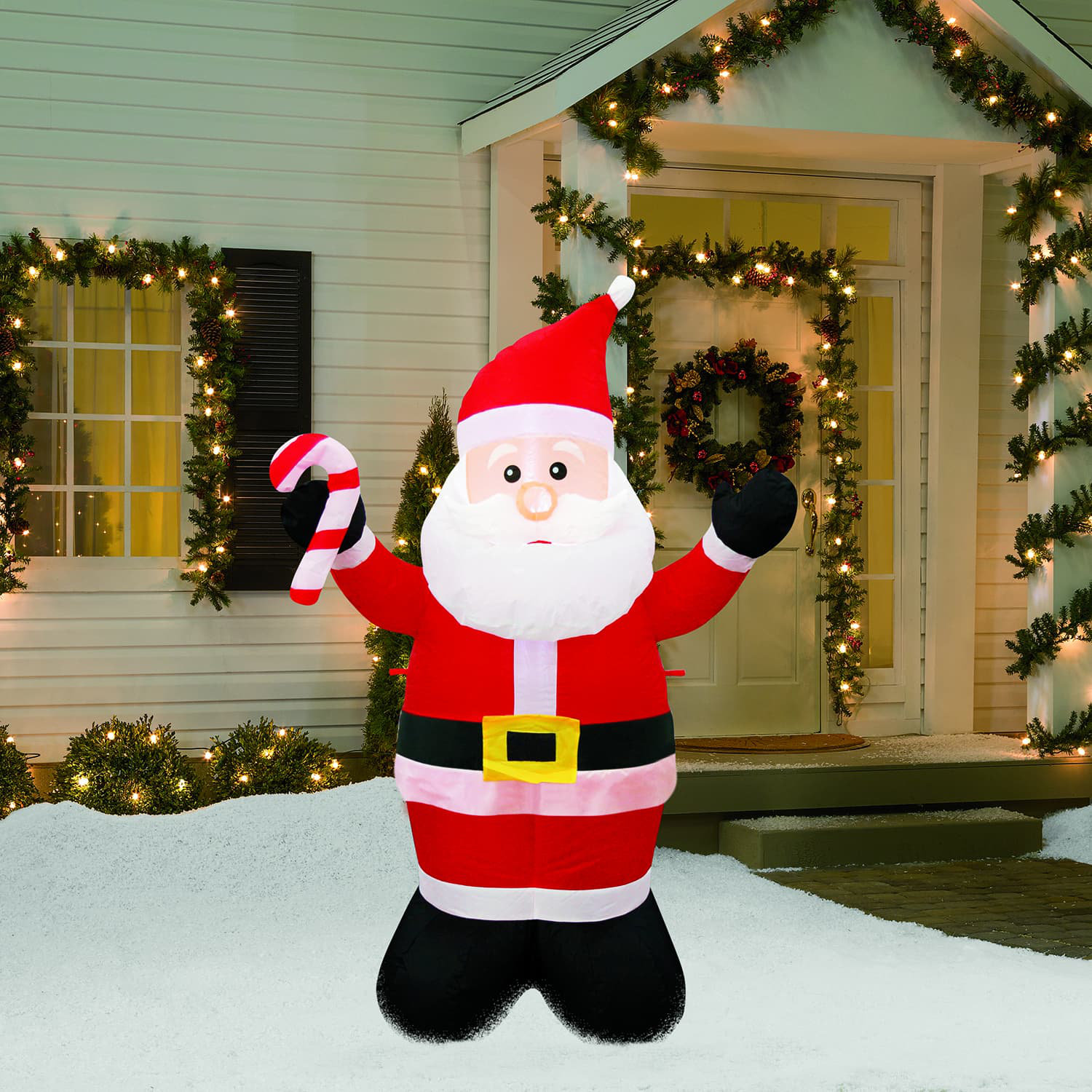 The Holiday Aisle® Santa Inflatable | Wayfair
