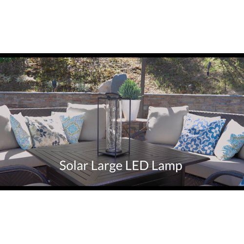Exhart 20.67'' Solar Powered Integrated LED Outdoor Lantern & Reviews ...