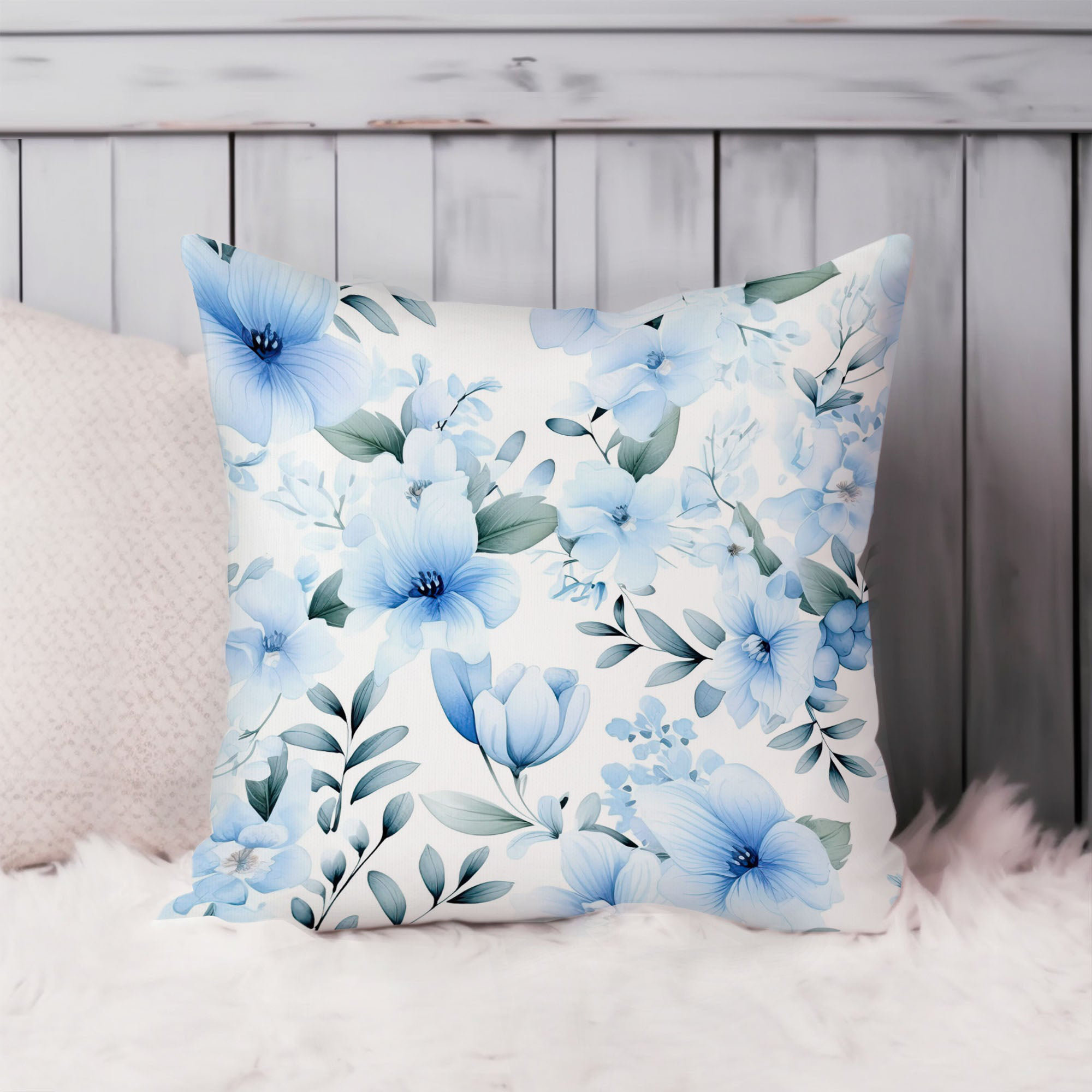 Ethan Taylor Floral Blue Flower Modern Cottagecore Pattern XII Flowers ...