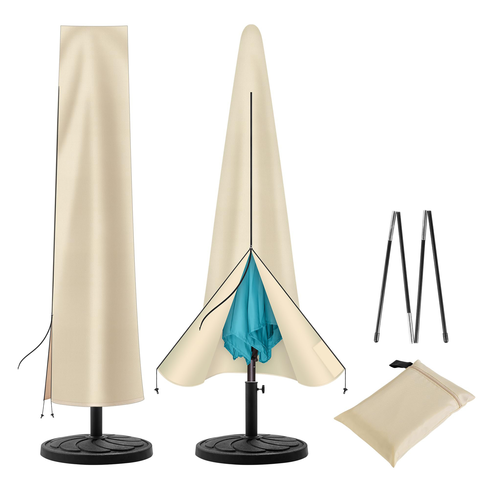 Latitude Run® Patio Umbrella Cover - Outdoor Umbrella Cover For 7.5Ft ...