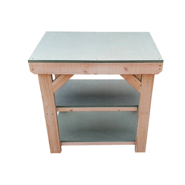 August Grove Parma 60cm Solid + Manufactured Wood Craft Table | Wayfair.ie