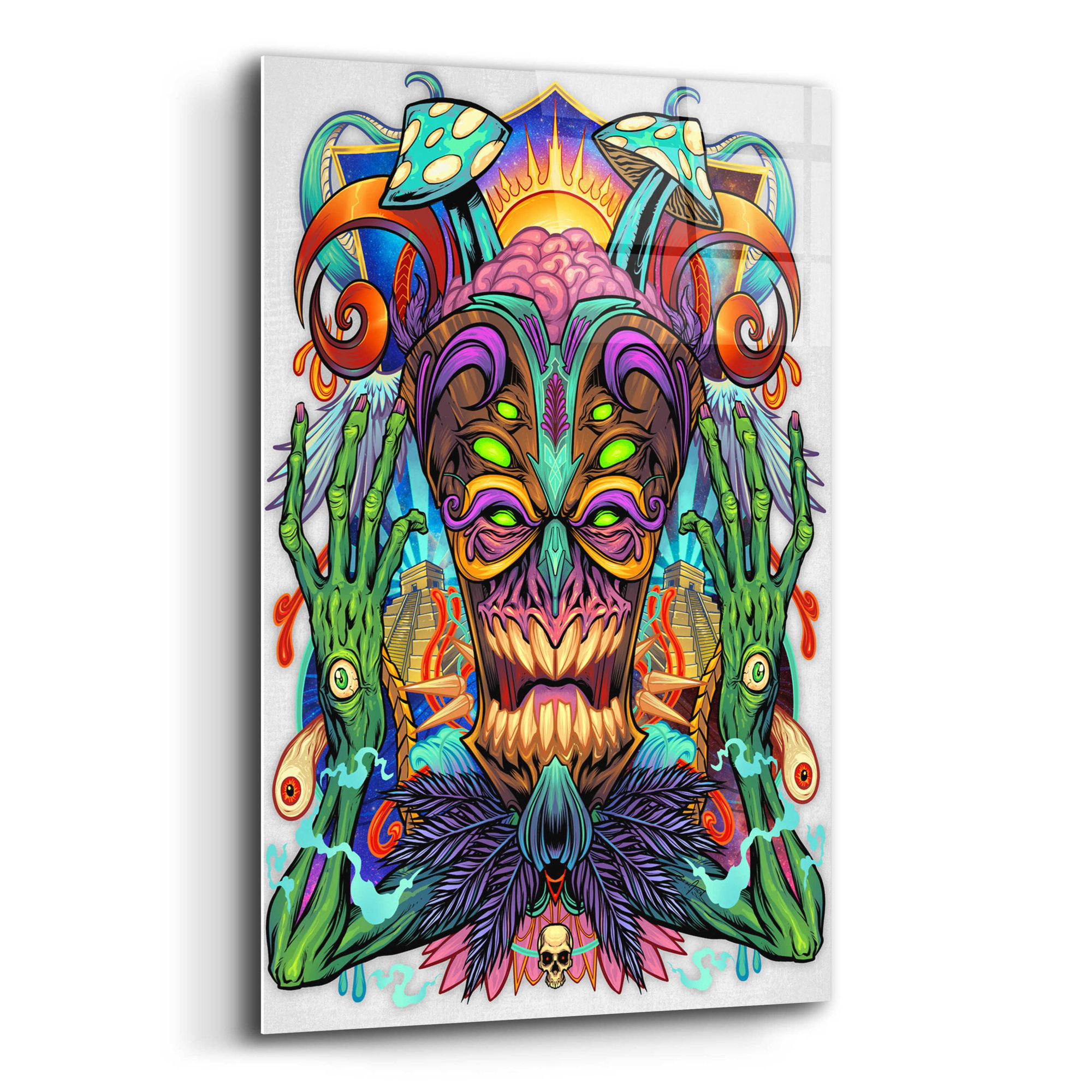 Trinx Psychedelic Tiki Creature On Plastic / Acrylic by Flyland Designs ...