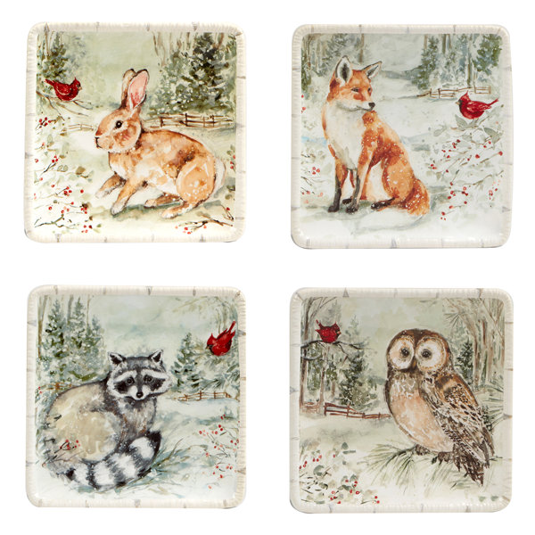 Winter-scene-plates | Wayfair