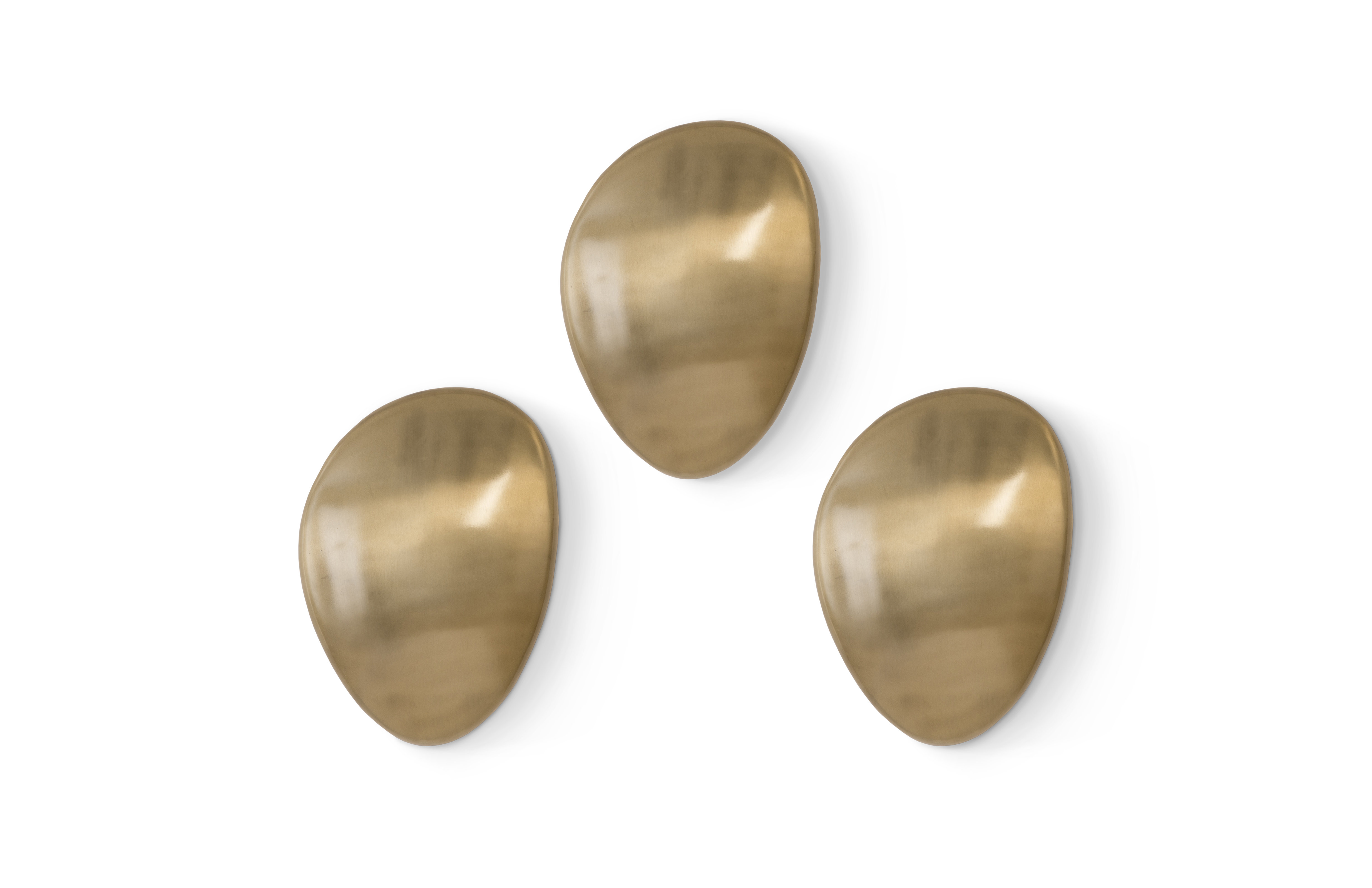 Phillips Collection Brass River Stone Wall Décor Set of 3 | Wayfair
