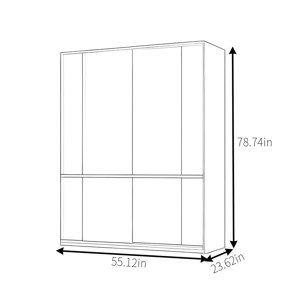 marlao Simple Retro Push And Pull Wardrobe | Wayfair