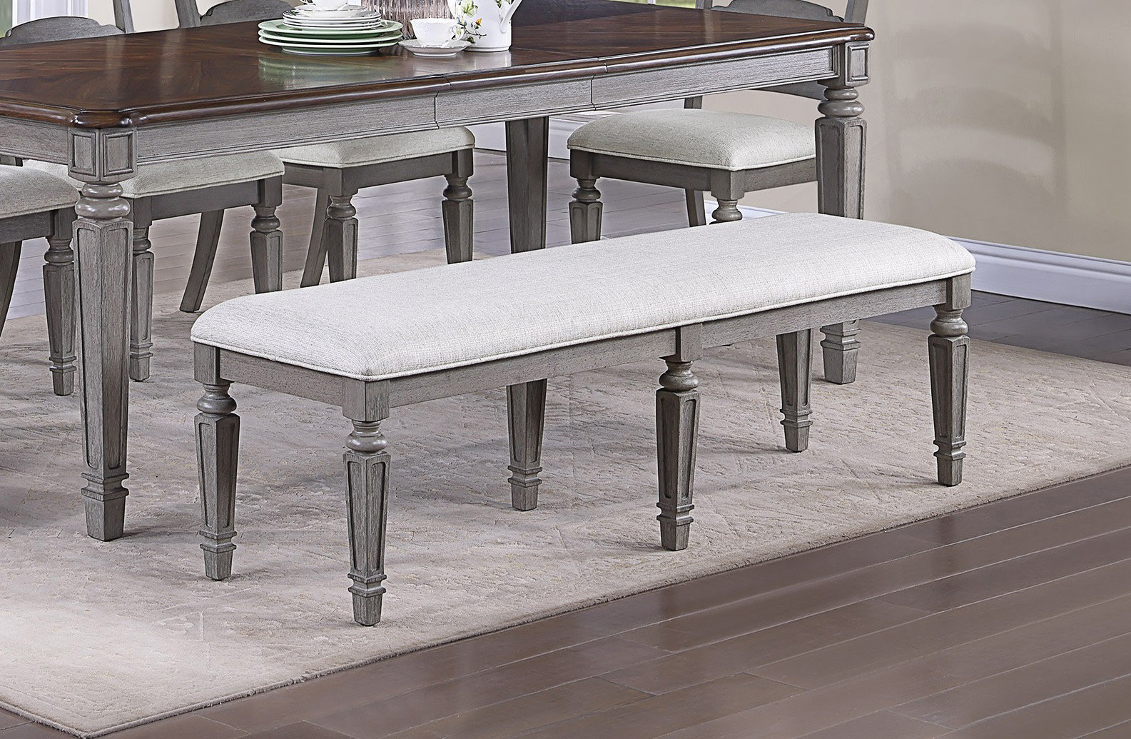 Red Barrel Studio® Modern Cushioned Dining Bench With High-Density Foam ...
