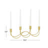 Cosmoliving By Cosmopolitan Gold Metal Contemporary Candelabra ...